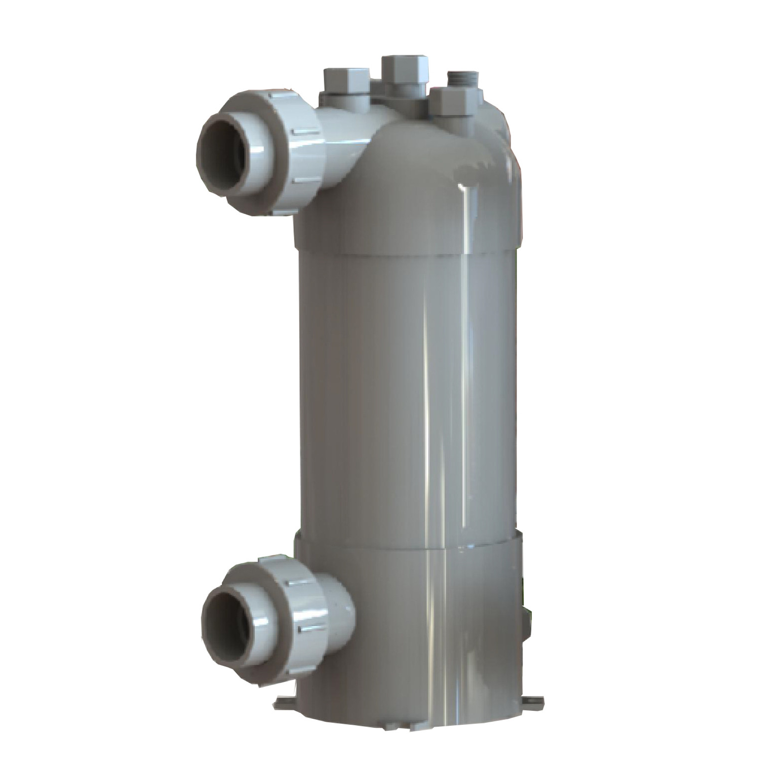 Titanium Heat Exchanger Tube PVC Shell Heat Exchanger for Swimming Pool ...